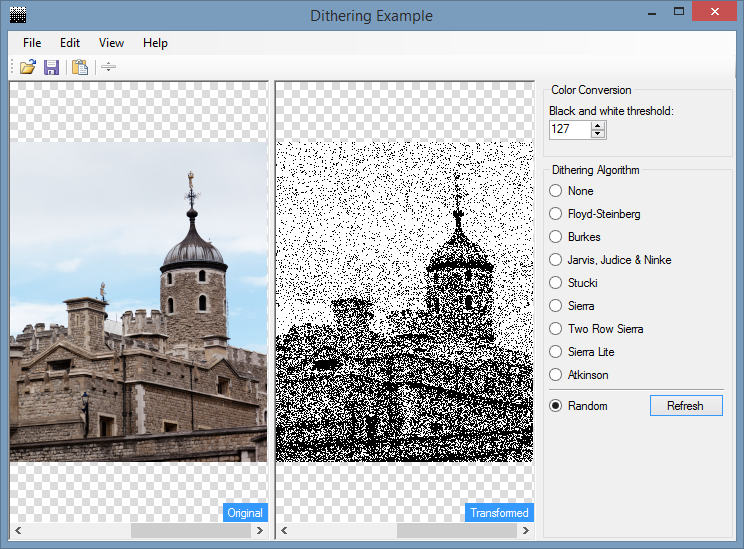 Even More Algorithms For Dithering Images Using C Articles And Information On C And Net