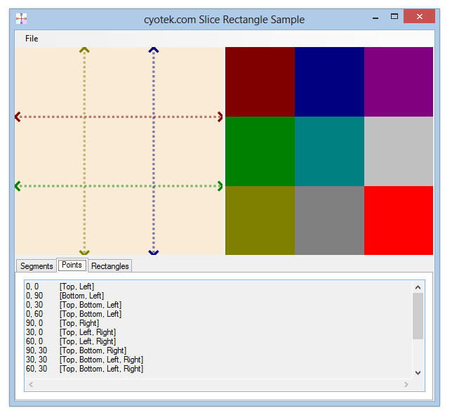 Dividing Up A Rectangle Based On Pairs Of Points Using C Articles And Information On C And