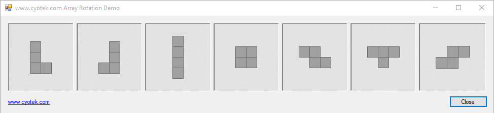 Rotating An Array Using C Articles And Information On C And Net Development Topics • Cyotek