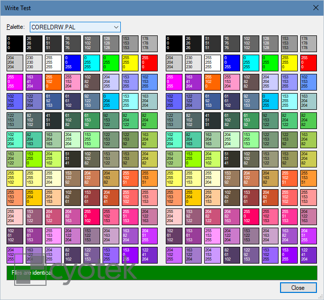 Working with CorelDRAW Palettes part 2, writing .pal files - Articles ...