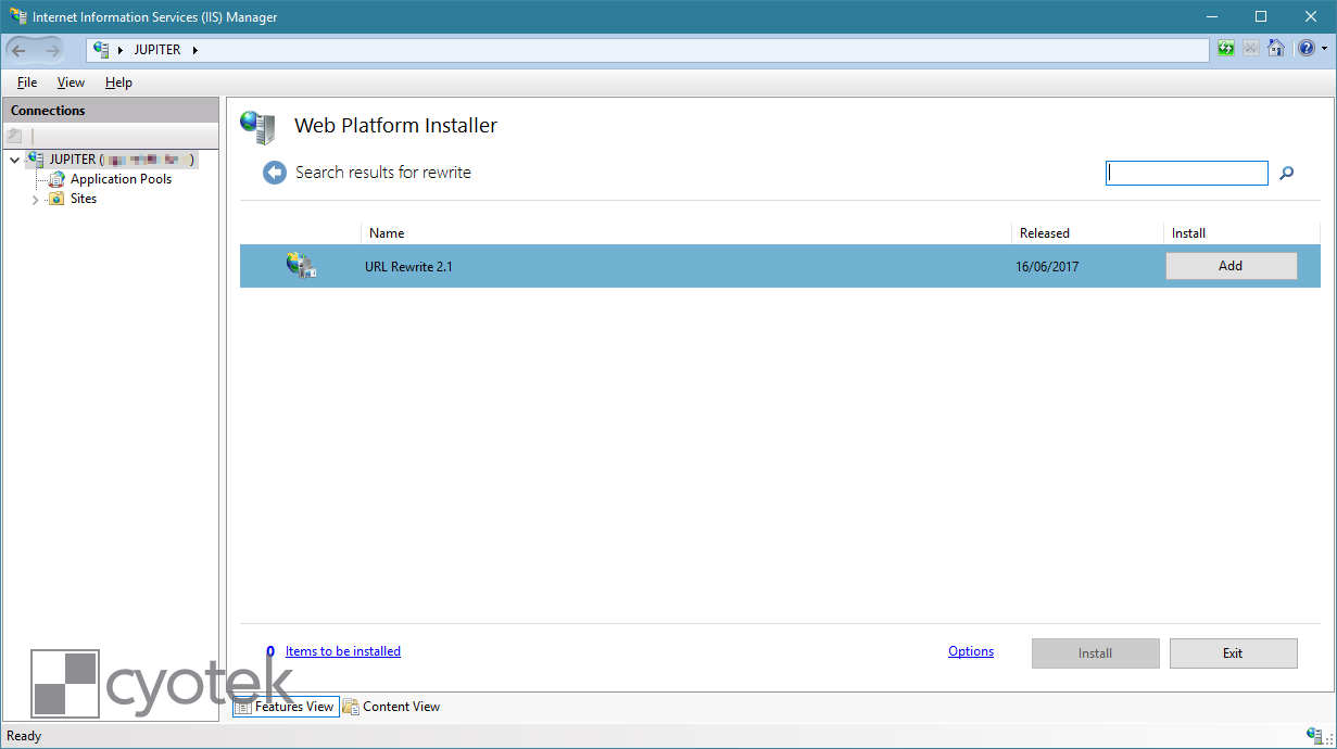 Installing The Url Rewrite Module Into Internet Information Services Articles And Information