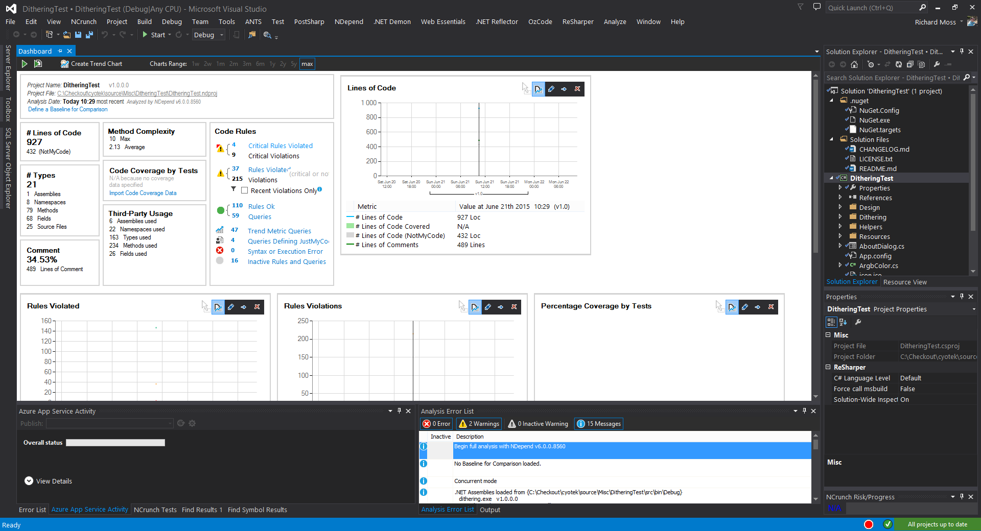 A Brief Look At Code Analysis With Ndepend Articles And Information On C And Net Development