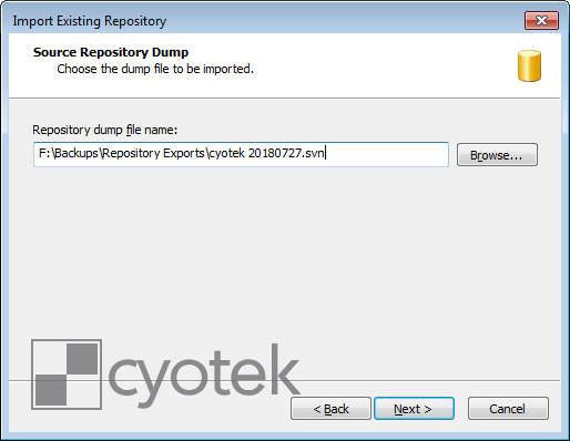 Upgrading A Svn Repository Using Visualsvn Server Articles And Information On C And Net