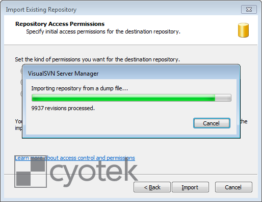 Upgrading A Svn Repository Using Visualsvn Server Articles And Information On C And Net