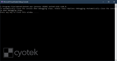 New option in Visual Studio 2019 keeps console window open after ...