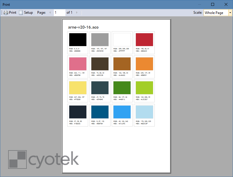 Palette Editor 1.6; in and out - Articles and information on Cyotek's ...