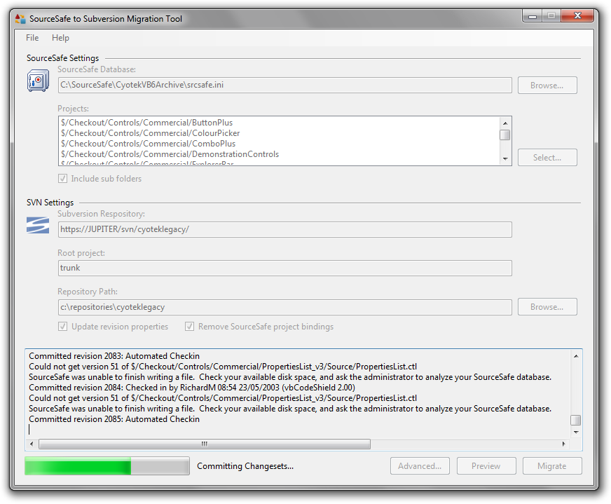 GitHub - cyotek/vsstosvn: Visual SourceSafe to Subversion allows VSS ... GitHub - cyotek/vsstosvn: Visual SourceSafe to Subversion allows VSS ...