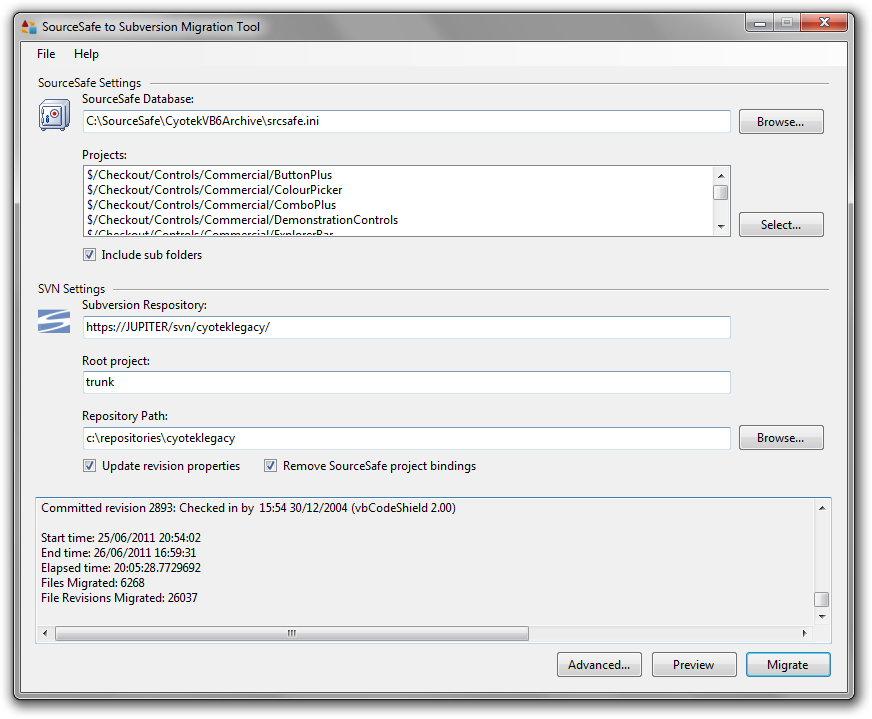 GitHub - cyotek/vsstosvn: Visual SourceSafe to Subversion allows VSS ... GitHub - cyotek/vsstosvn: Visual SourceSafe to Subversion allows VSS ...